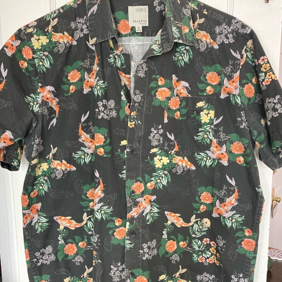 visitor | Shirts | Visitor Koi Fish Button Down Shirt | Poshmark
